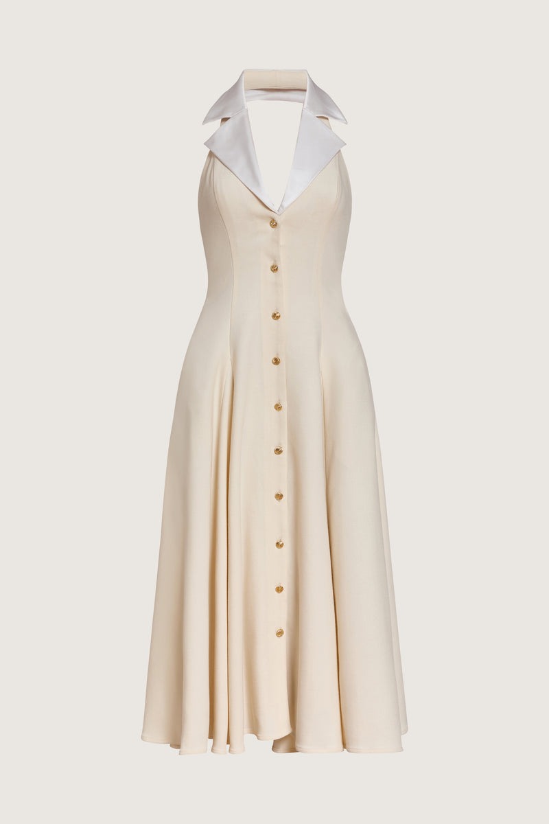 Grace Dress in Ivory – ROARI